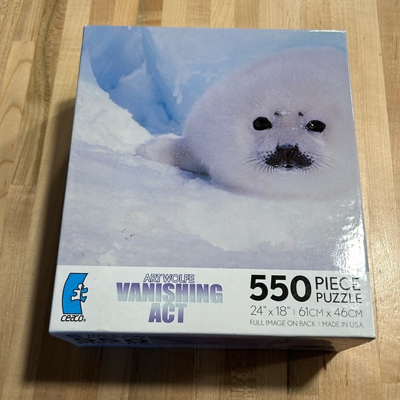 Ceaco | Games | Jigsaw Puzzle 55 Pieces Art Wolfe Vanishing Act White ...